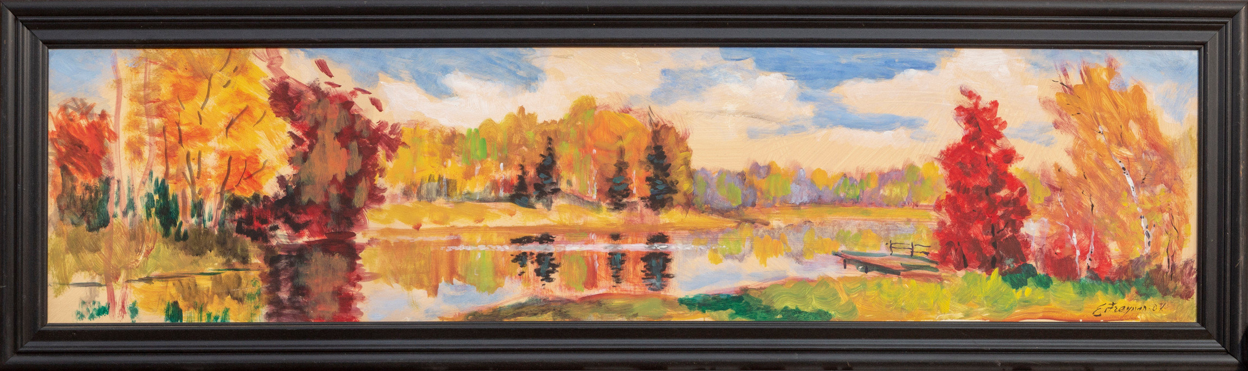 Reflections on a Lake, Erik Freyman, 30x24 - Traditional - Paintings ...