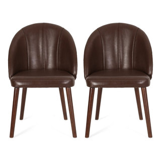 Lewiston Contemporary Channel Stitch Dining Chairs, Set of 2 ...