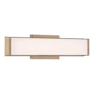 Citi LED Vanity, Antique Brushed Brass - Modern - Bathroom Vanity ...