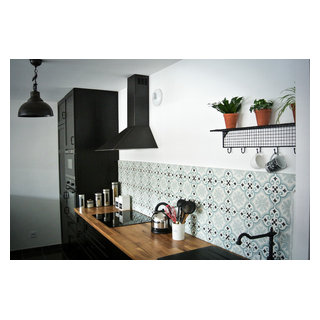 Encaustic Cement Tiles Splashback - Mediterranean - London - by User ...
