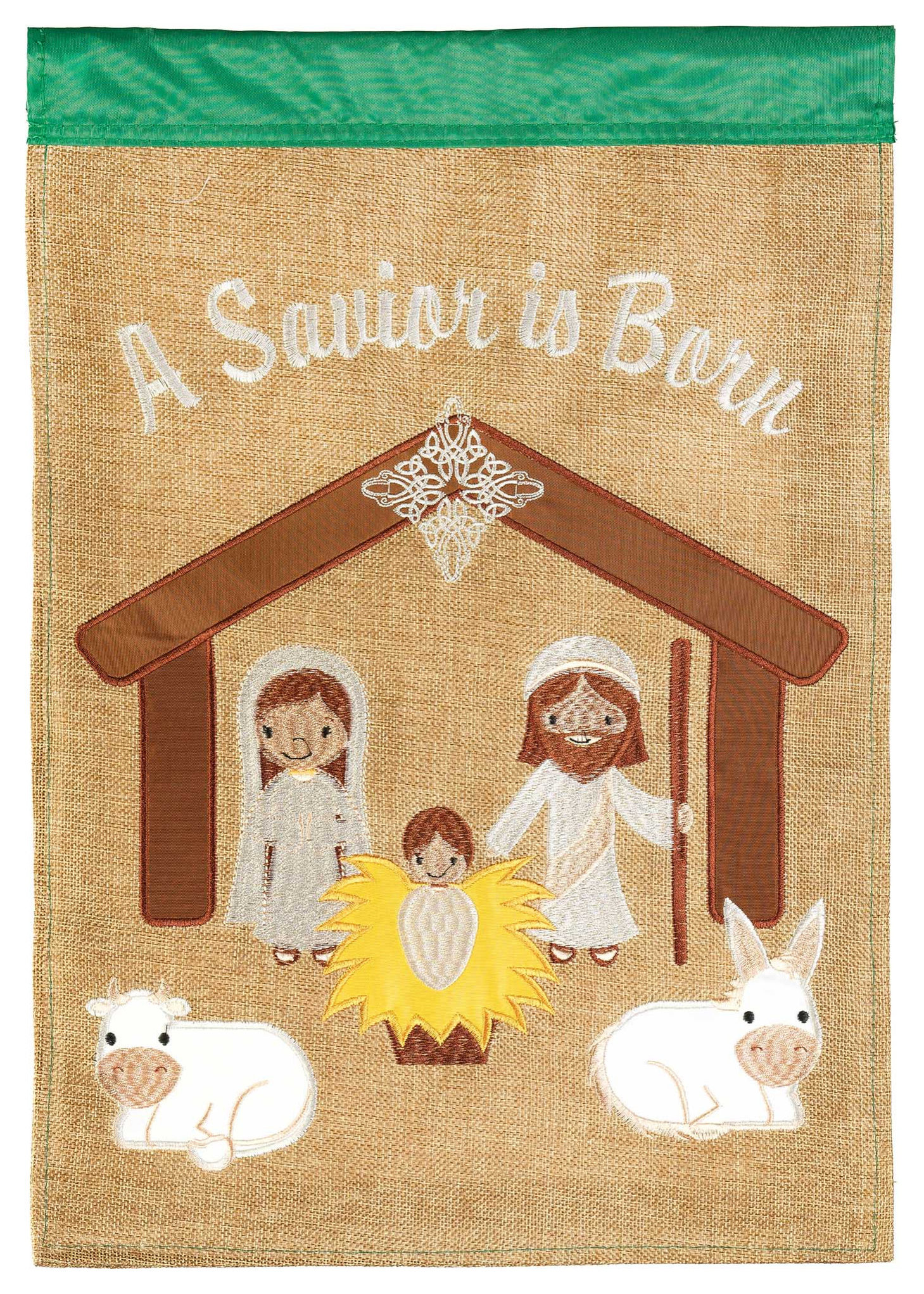 Nativity Flag, Polyester, Large - Traditional - Flags And Flagpoles ...