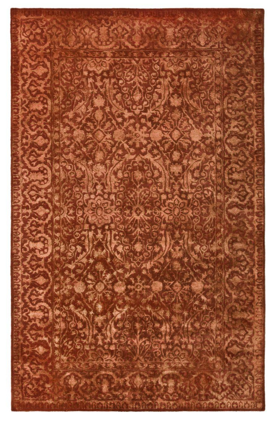 Silk Road Maroon Area Rug SKR213E, 2'6" x 4' - Traditional - Area Rugs ...