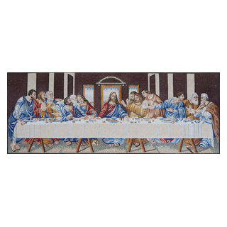 Mosaic Reproduction - Da Vinci's The Last Supper, 83" x 33 ...