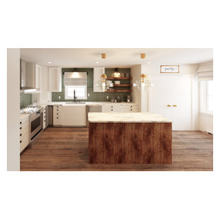 Modern Farmhouse Kitchen - Farmhouse - Kitchen - New York - by BK ...