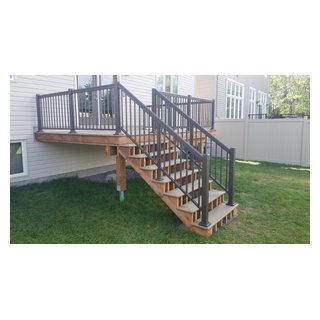 10' x 14' TimberTech Composite Deck - Coconut Husk - Modern - Deck ...