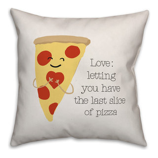 Last Slice of Pizza Pillow, 20x20 - Contemporary - Decorative Pillows ...