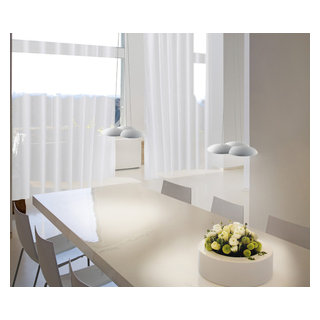 Little Cloud™ LED Downlight Pendant above Dining Room Table - Dining ...