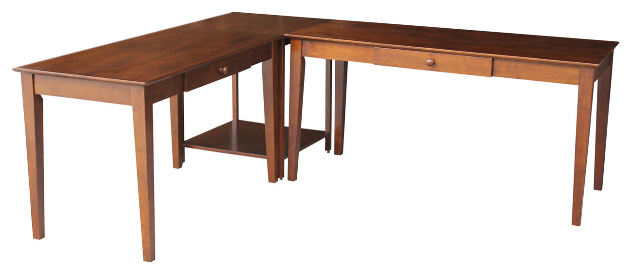 Desks, Basic And Larger With Connecting Table - Transitional - Desks ...