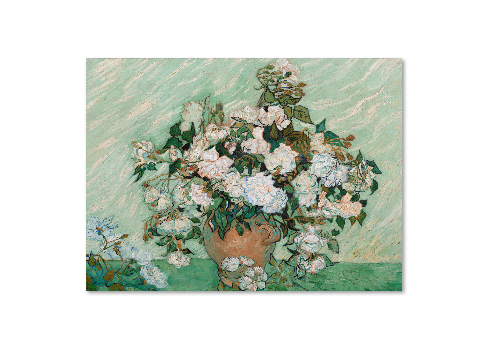 'Roses, 1890' Canvas Art by Vincent van Gogh, 24" x 32" - Traditional ...
