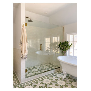 Custom Ensuite with Vintage Charm - Minneapolis - by Mercury Mosaics ...
