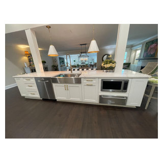 Hybrid Kitchen Remodel With New Quartz Countertops - Modern - Kitchen ...