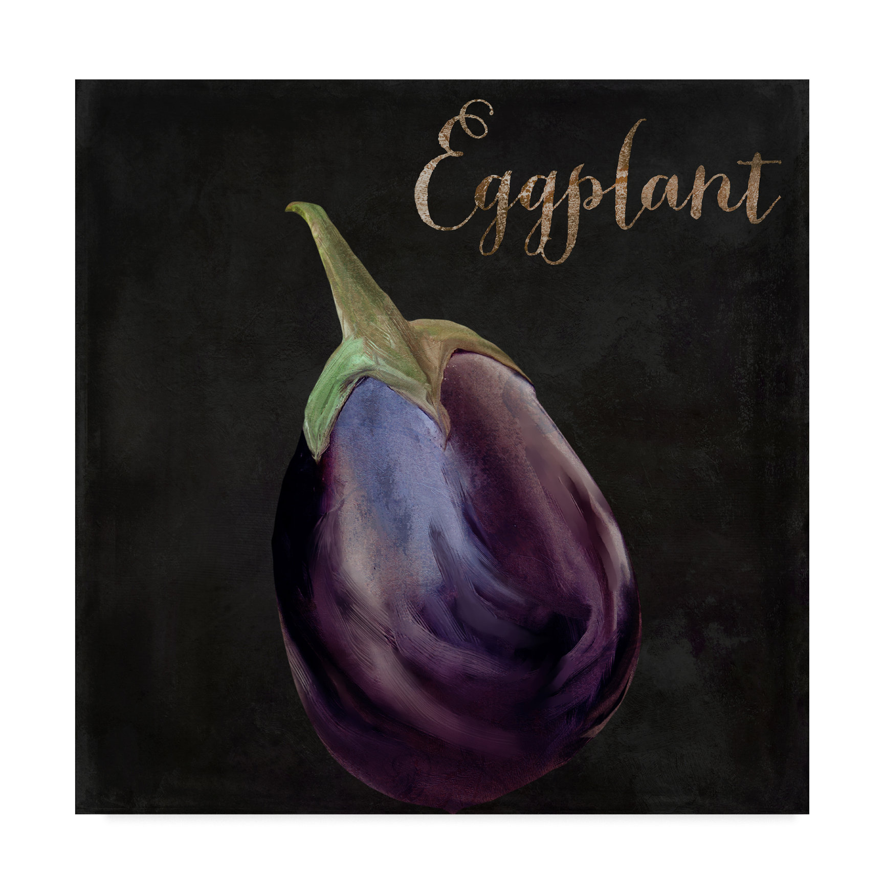 "Medley Eggplant" by Color Bakery, Canvas Art, 14"x14" - Farmhouse ...
