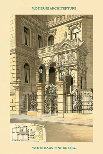 Residence in Nuremberg, 20" x 30" - Traditional - Prints And Posters ...