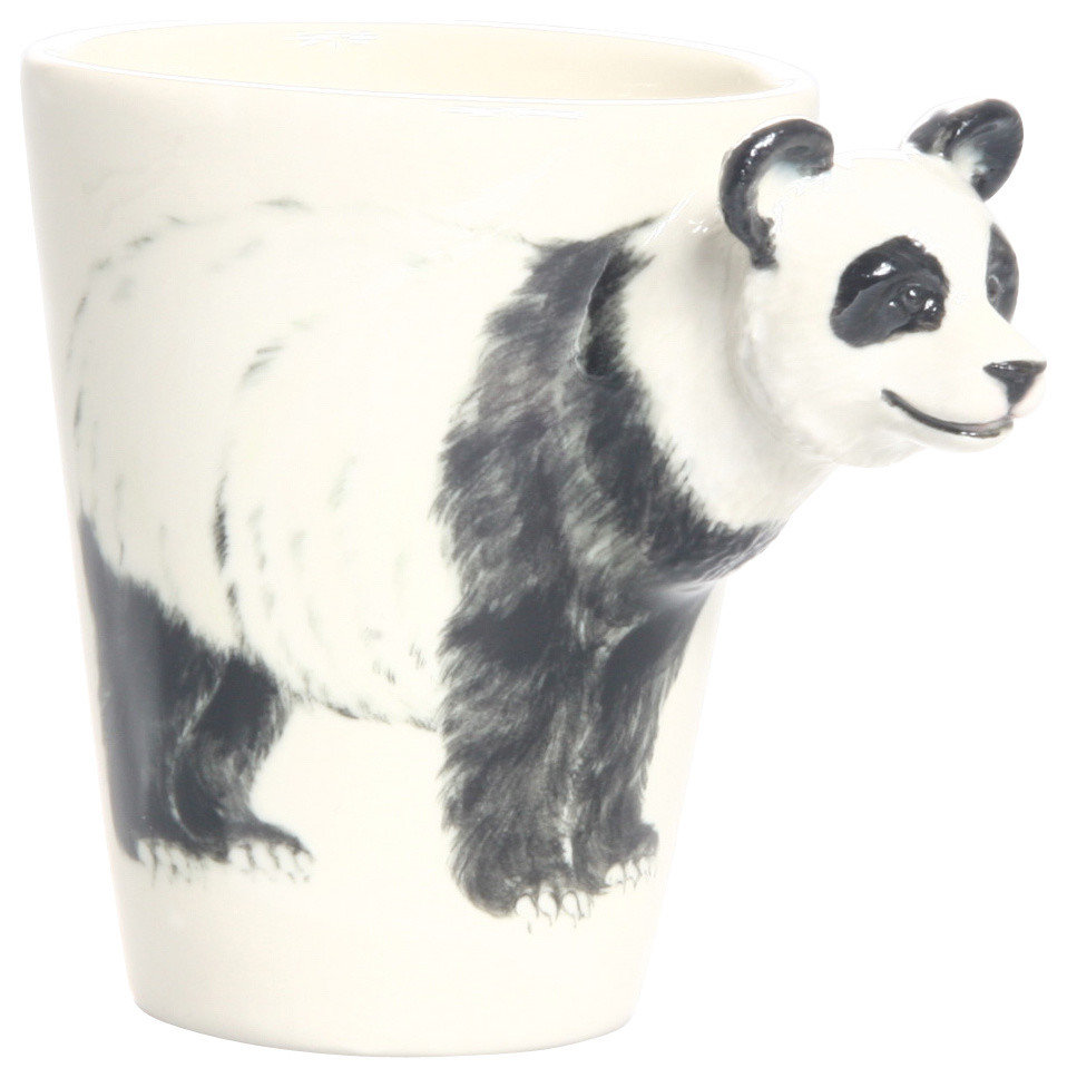 Panda 3D Ceramic Mug - Eclectic - Mugs - by Blue Witch Ceramics Inc ...