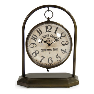 Old Town Desk Clock - Transitional - Desk And Mantel Clocks - by ...