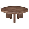 Albert Round Coffee Table, Walnut - Transitional - Coffee Tables - by ...