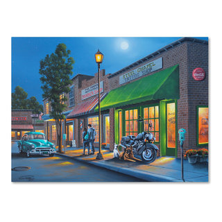 Geno Peoples 'Small Town Usa' Canvas Art, 32"x24" - Contemporary ...