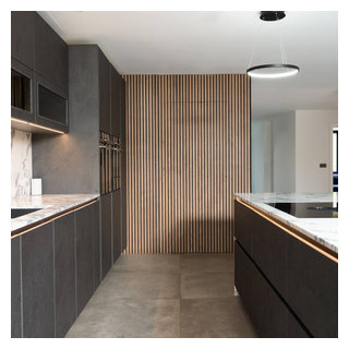 Modern Slate Grey Kitchen in St. Albans - Modern - Kitchen ...