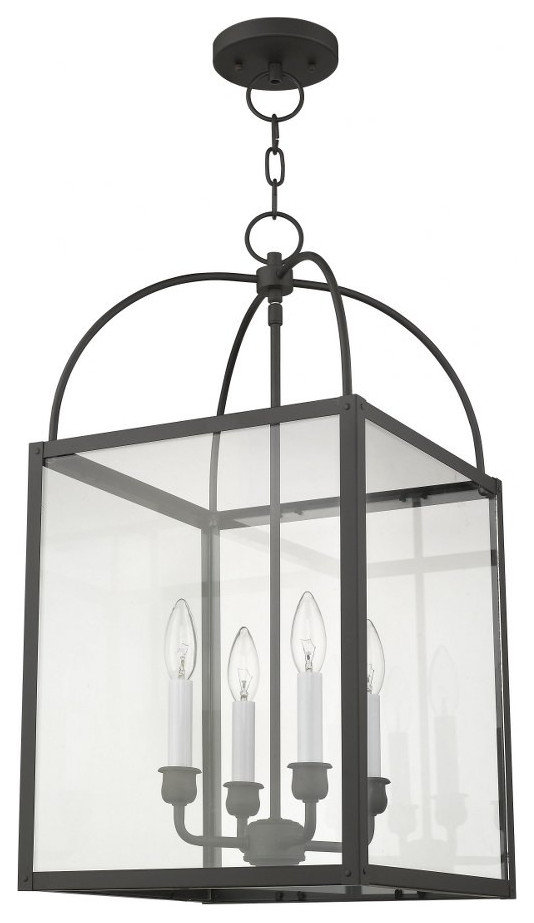 Vicar's Bridge Road, 4 Light Chain Lantern, Farmhouse Style, 12.75 ...