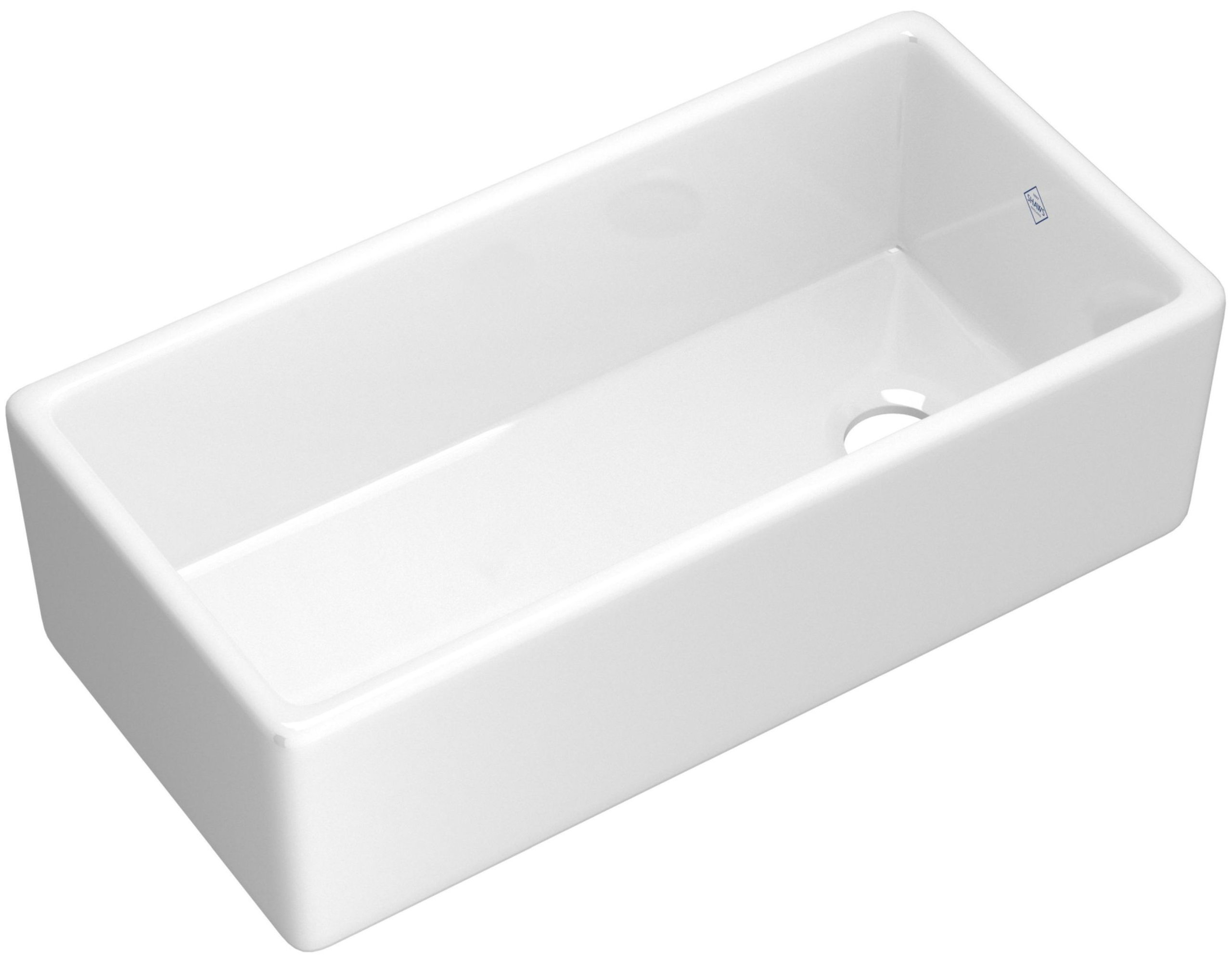 Shaws MS3618 Shaker 36" Farmhouse Single Basin Fireclay Kitchen ...
