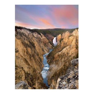 "Lower Yellowstone Falls, Yellowstone National Park, Wyoming" Paper Art ...