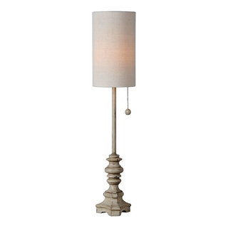 Mabry 28" Buffet Lamp with Linen Shade, Antique White/Beige (Set of 2 ...