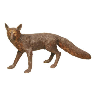 Standing Fox - Traditional - Garden Statues And Yard Art - by Bronze ...