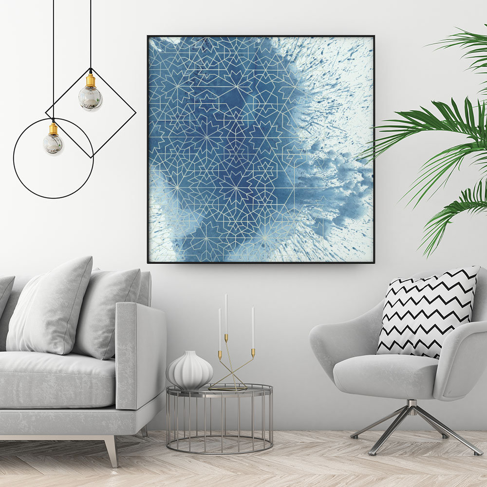 "Crystalline II" CF Print, 20"x20", 20"x20" - Contemporary - Prints And ...