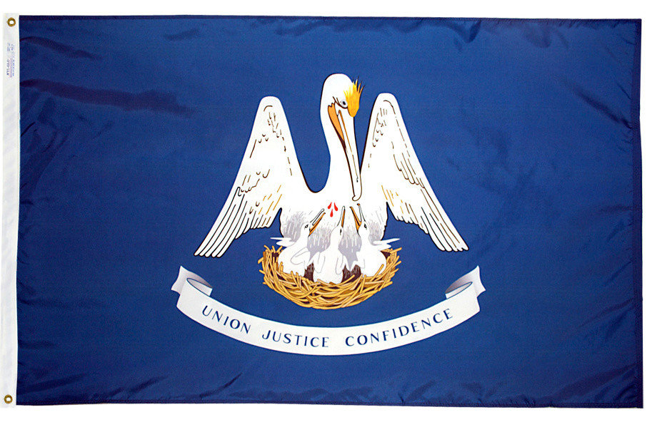 Louisiana, 5'x8' Nylon Flag - Traditional - Flags And Flagpoles - by ...