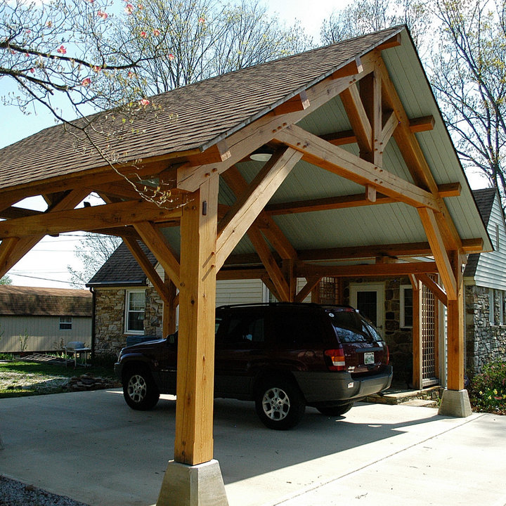 75 Beautiful Detached Carport With Breezeway Home Design Ideas ...