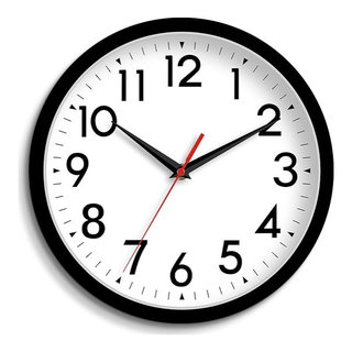 Wall Clock, Analog Clock 10", Silent Non-Ticking Wall Clocks ...