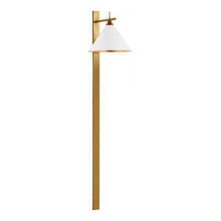 Cleo Statement Wall Sconce, 1-Light, Antique-Burnished Brass, 12"W ...