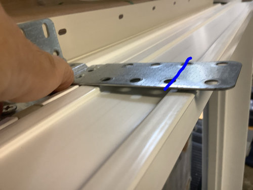 Marvin casement window structural brackets