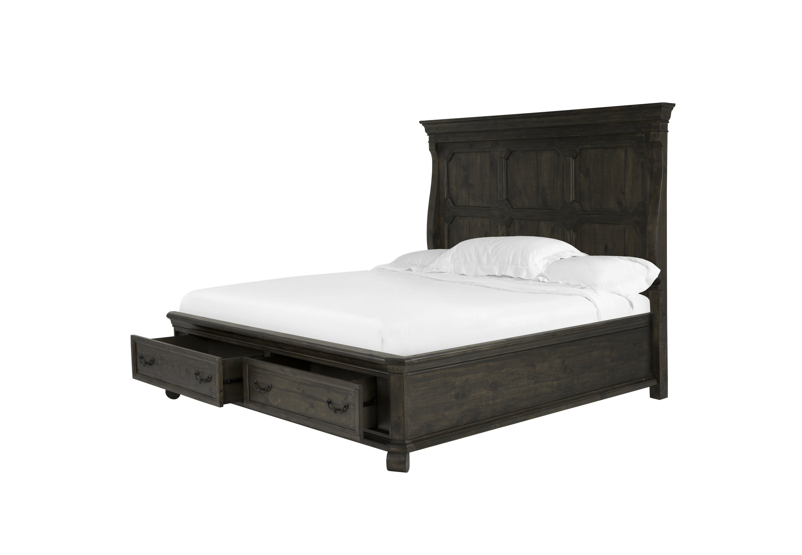 Complete Panel Storage Bed, Cal King - Rustic - Platform Beds - by ...