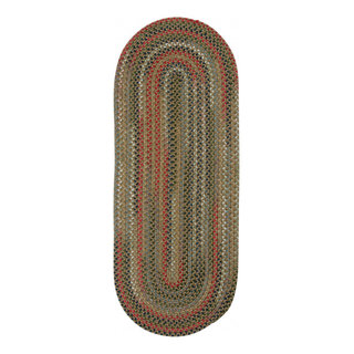 Colonial Mills Rug Wayland Runner Olive Runner, Oval, 30"X180 ...