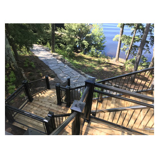 Frameless Railing in Muskoka Ontario - Deck - Toronto - by Craft-Bilt ...