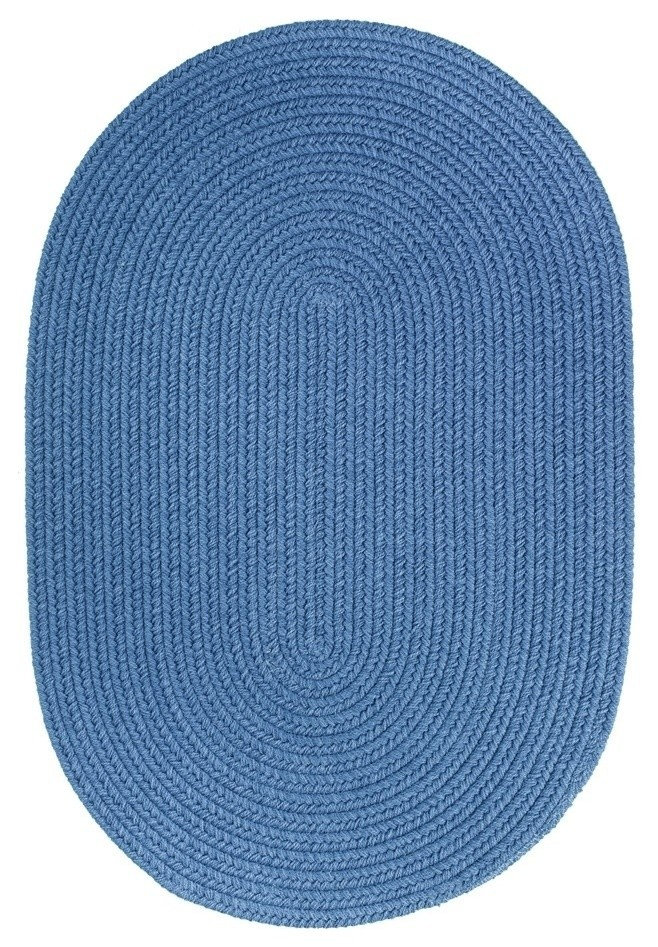 Rhody Rug Wearever Poly Rug, French Blue, 4'X6' Oval, 4'x6' Oval ...