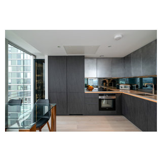 Modern Apartment Kitchen - Modern - Kitchen - London - by Admo Kitchens ...