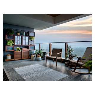 Apartment at Castle Royale, Pune. - Contemporary - Balcony - Pune - by ...