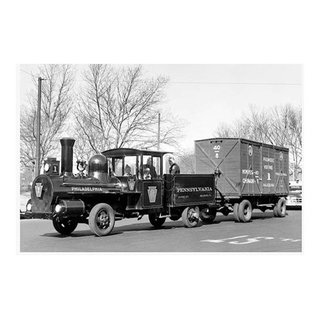 Car Pulling Train Car, Philadelphia, Pa, 20" x 30" - Traditional ...