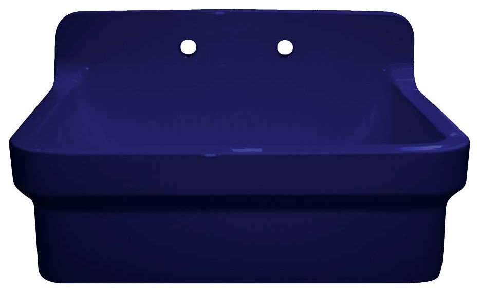 Old Fashioned Country Fireclay Utility Sink with High Backsplash ...