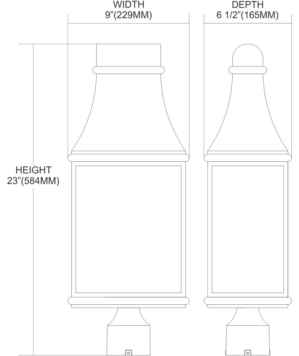 Chad 3 Light Post Light or Accessories, Charcoal - Transitional - Post ...