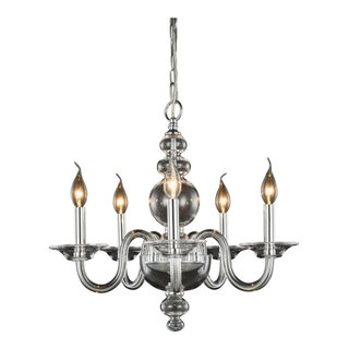 Elegant Lighting Champlain Collection Pendant, Chrome - Traditional ...