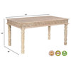 Wiley Carved Dining Table, 72" W - French Country - Dining Tables - by Taran Design | Houzz