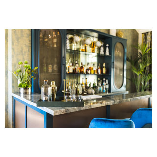 One Step Down Cocktail Lounge - Midcentury - Home Bar - Orange County ...