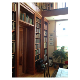 A small cherry library - Traditional - Family Room - DC Metro - by Kyle ...