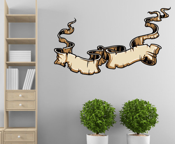 Scroll Vinyl Wall Decal ScrollUScolor003, 36 in. - Contemporary - Wall ...