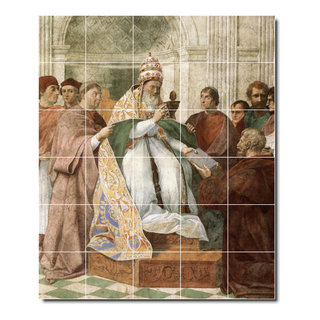 Raphael Historical Painting Ceramic Tile Mural #133, 60" Wide x 72 ...
