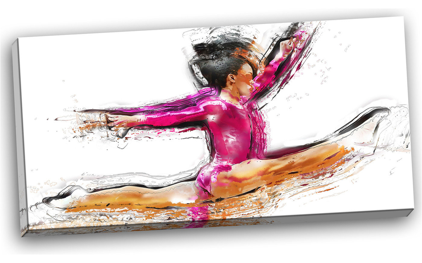 "Gymnastics Split" Canvas Painting - Modern - Prints And Posters - by ...
