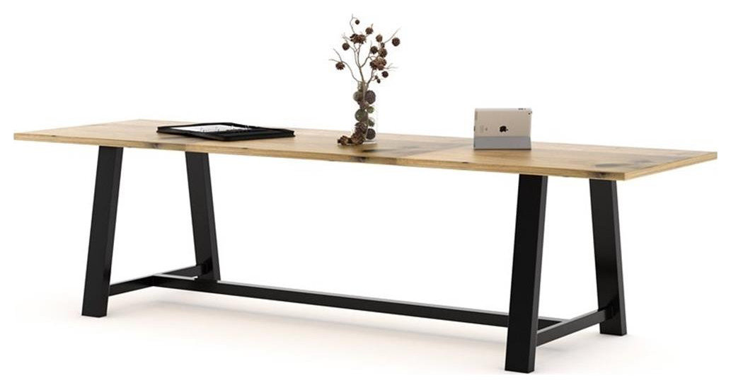 KFI Midtown 3' x 10' Wood Top Standard Height Conference Table in ...